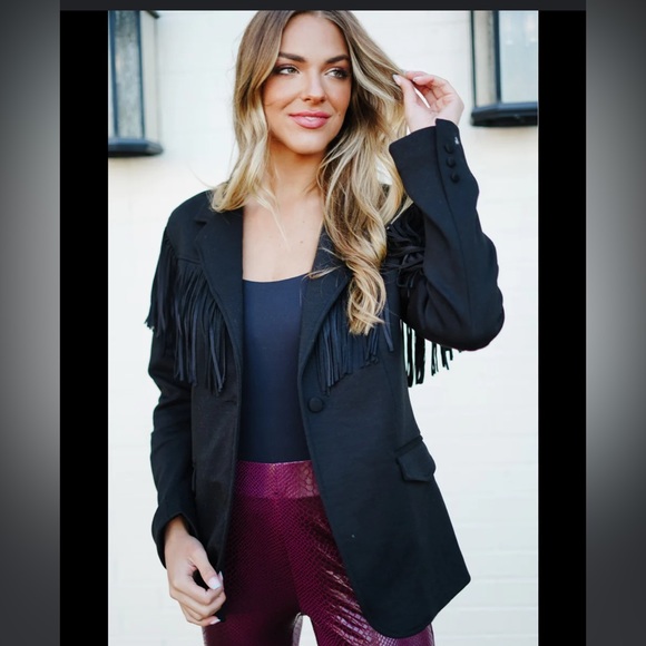 Blank NYC | Jackets & Coats | Nwt Blank Nyc Show Stopper Fringe Blazer Jacket | Poshmark